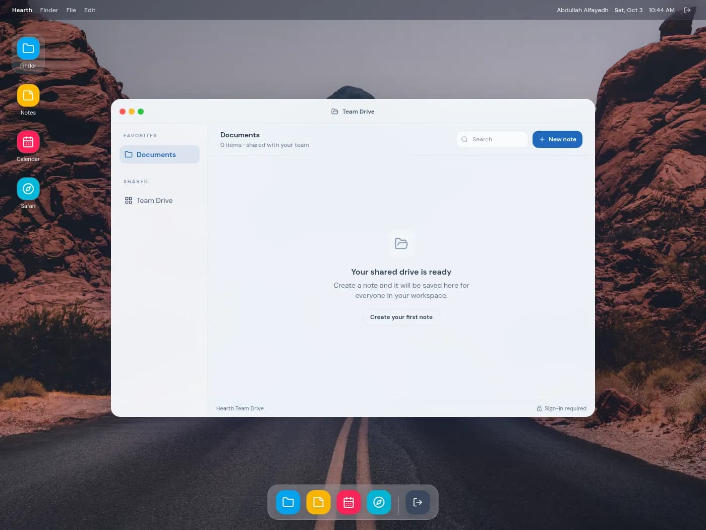 MacOS Web Workspace