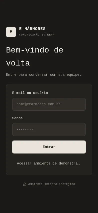 E Mármores ChatApp