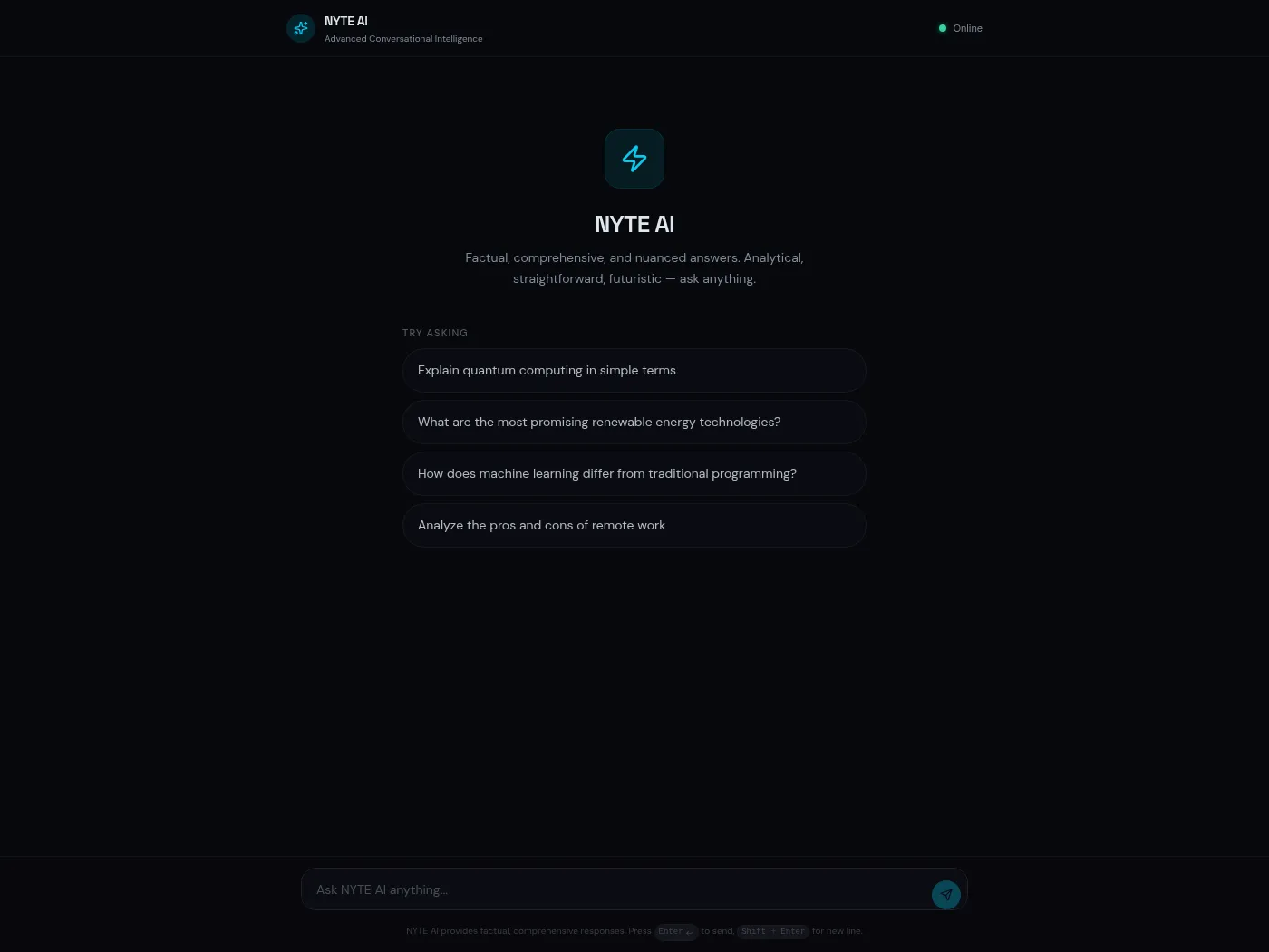 NYTE AI Conversational Web