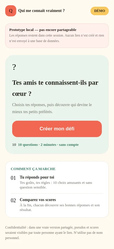 Qui Me Connaît Vraiment