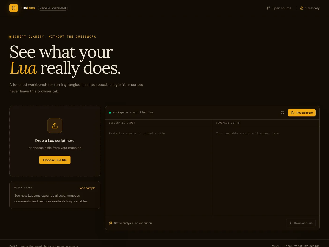 Lua Deobfuscator Web App