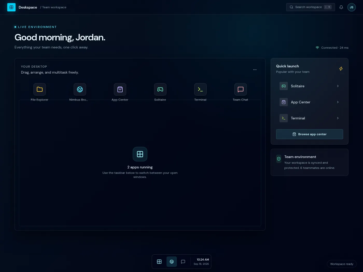 Win10 Web Workspace