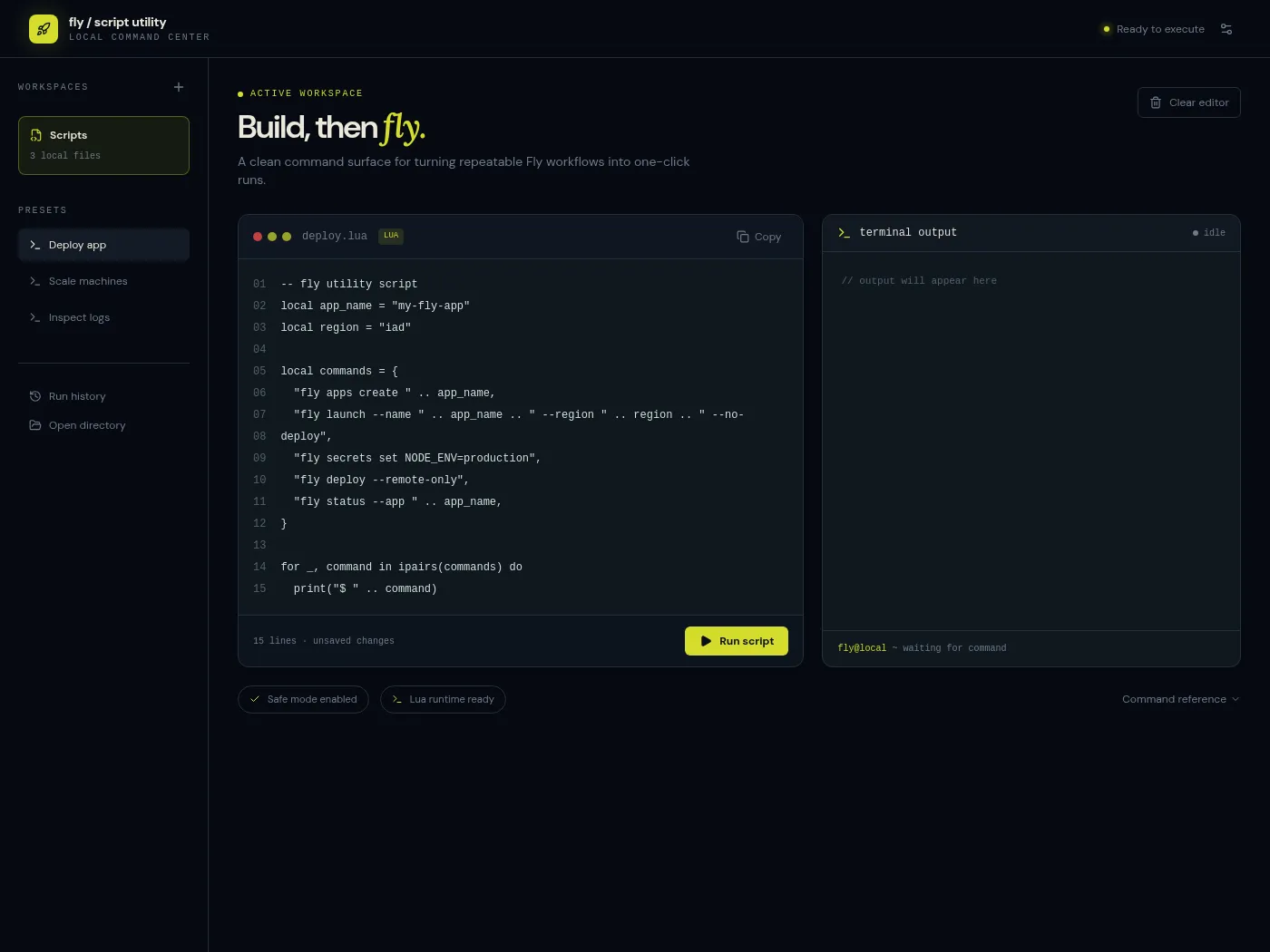 Fly Script Utility