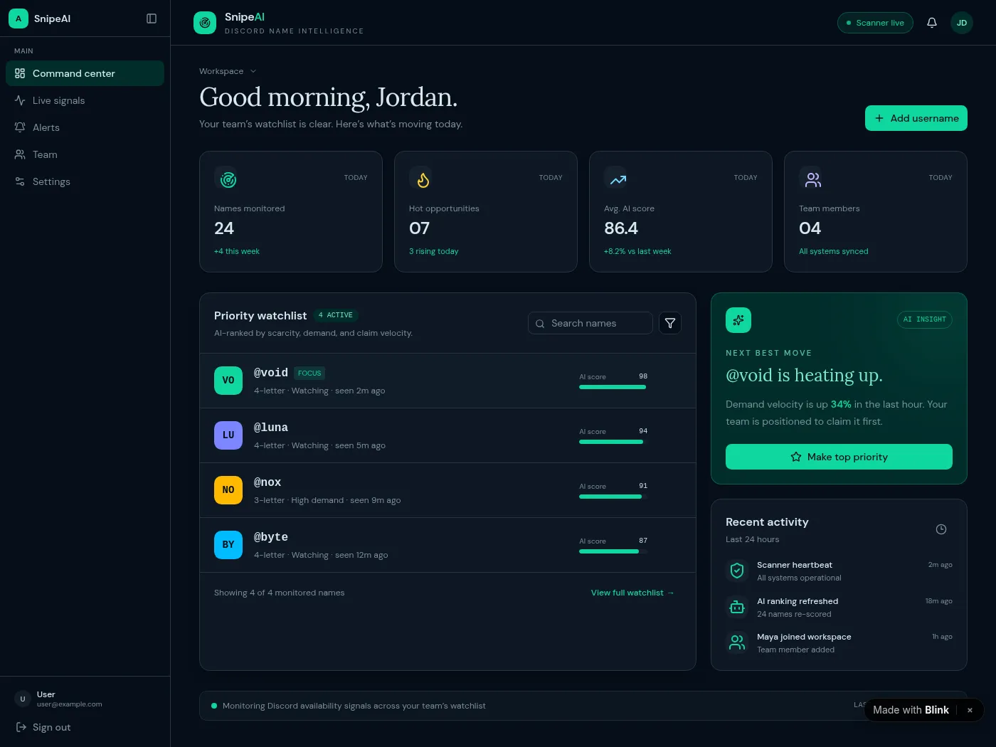 Discord Name Sniper AI