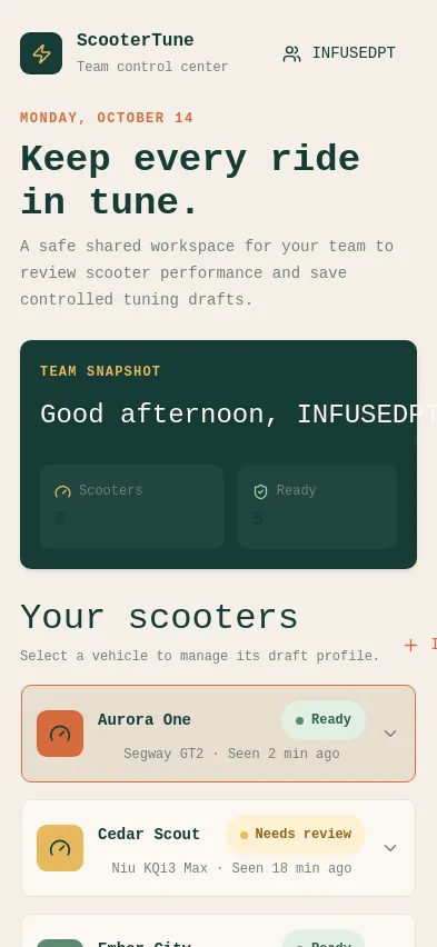 ScooterTune Mobile