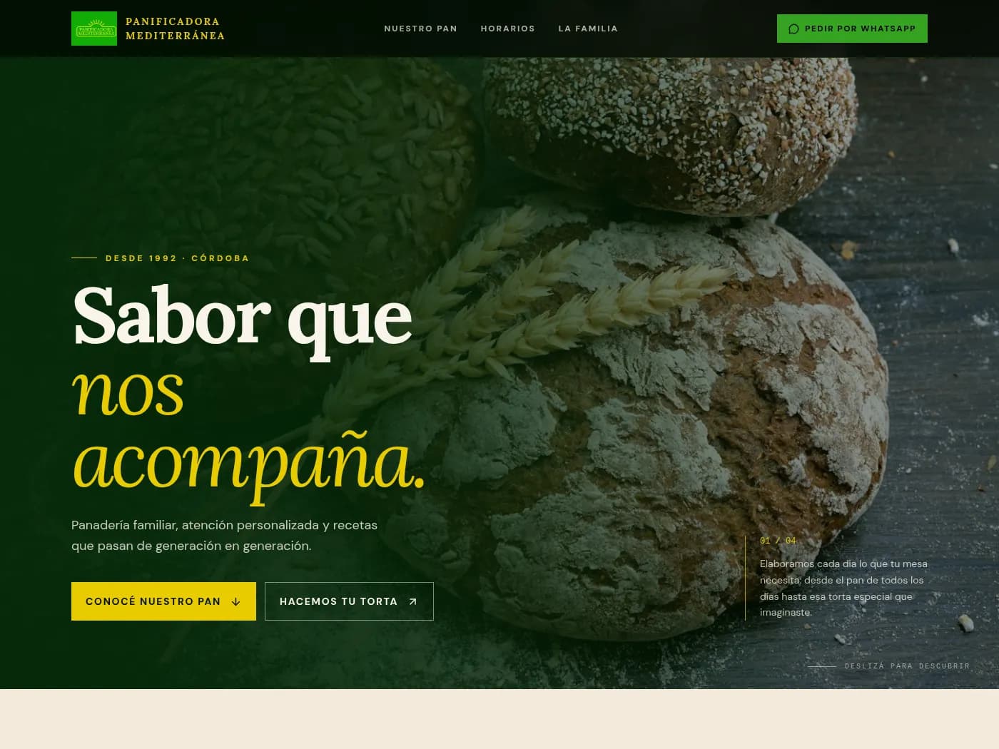 Panadería Familiar Web