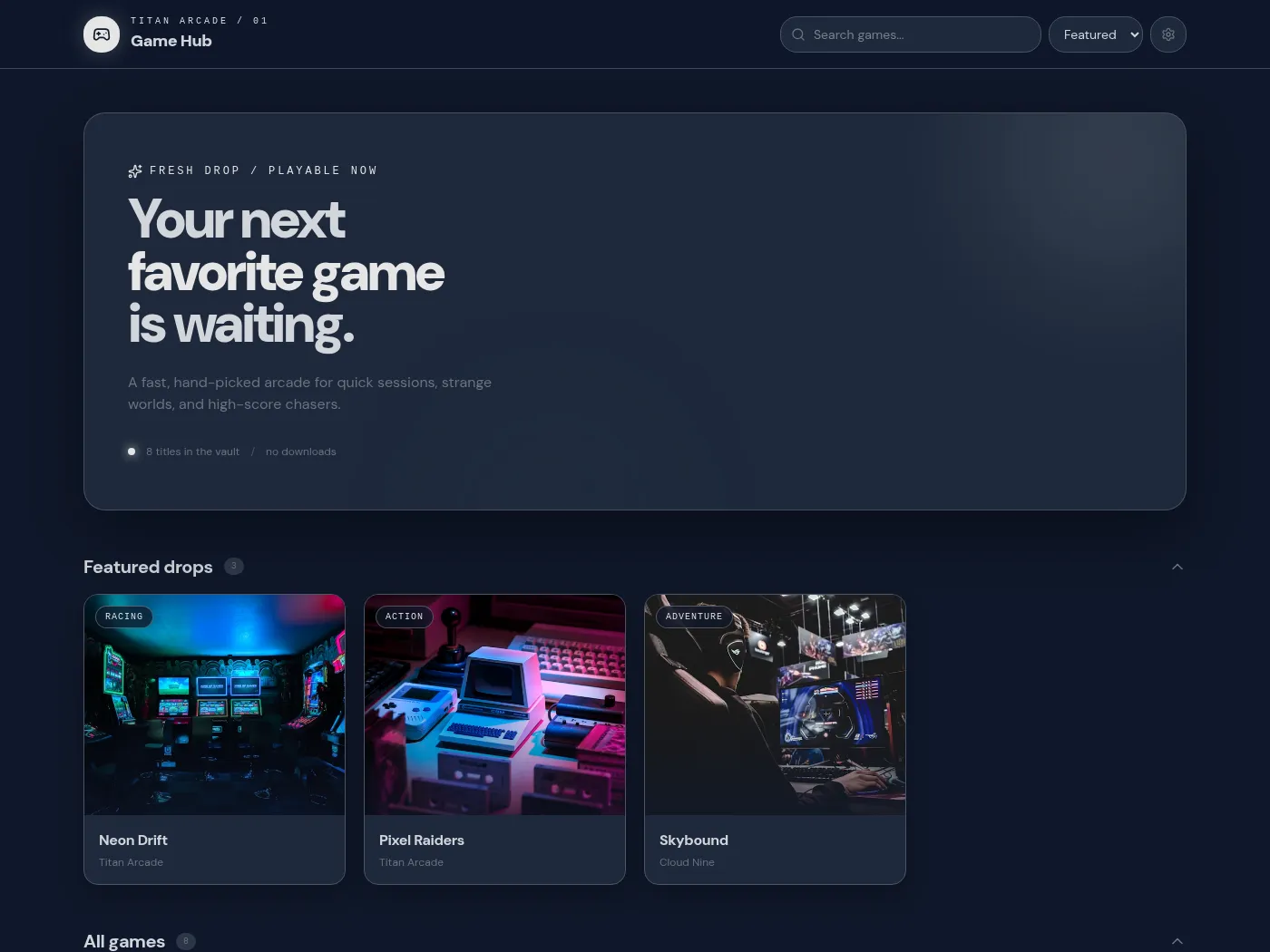 Titan Game Hub