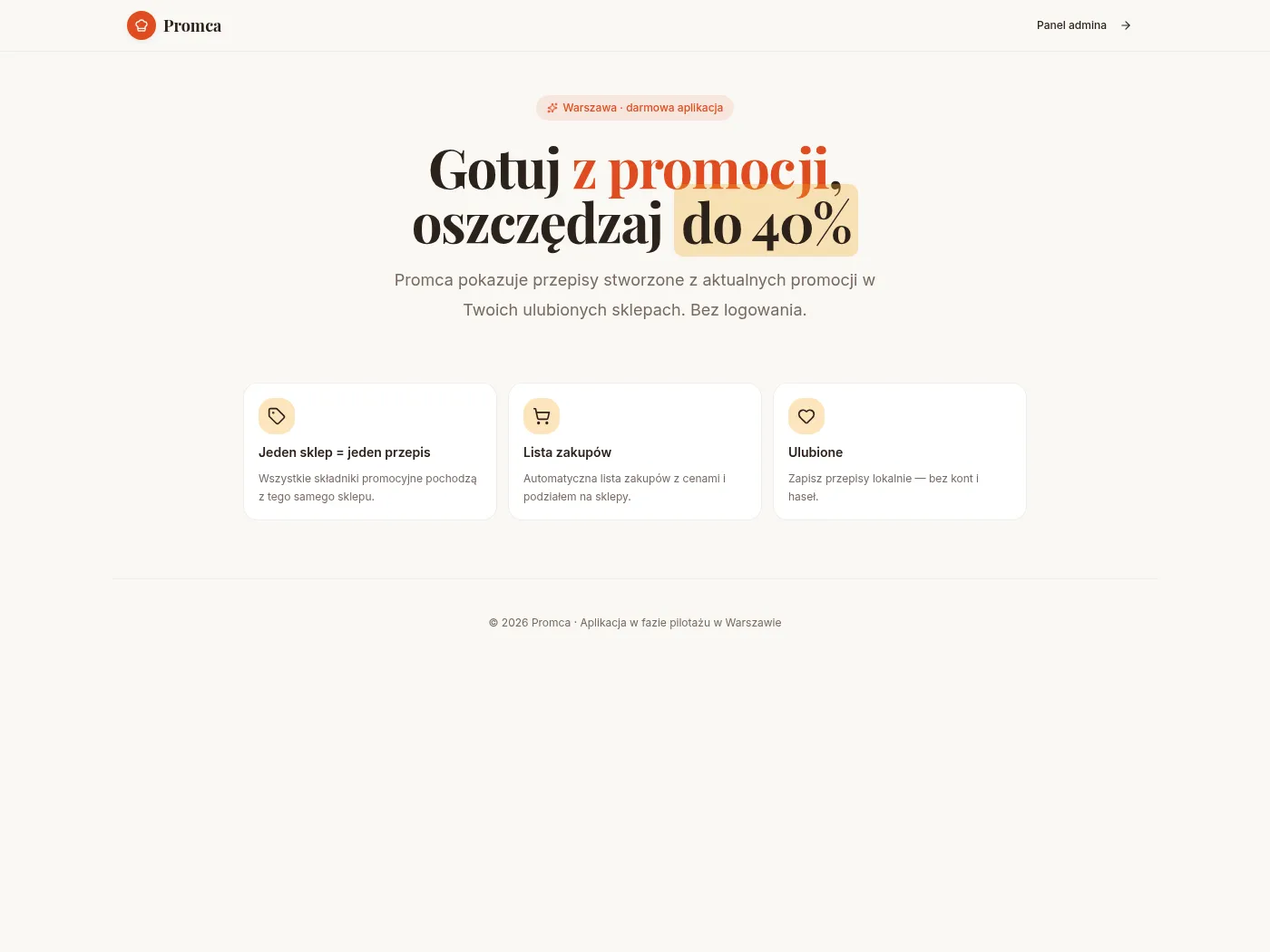 Promca Recipe Explorer