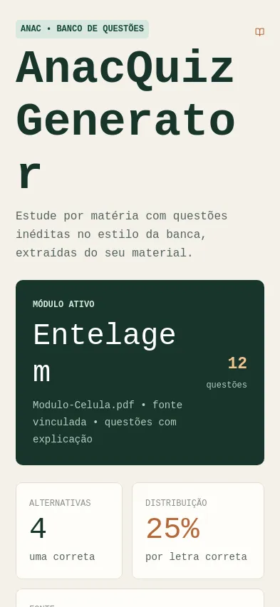 AnacQuiz Generator