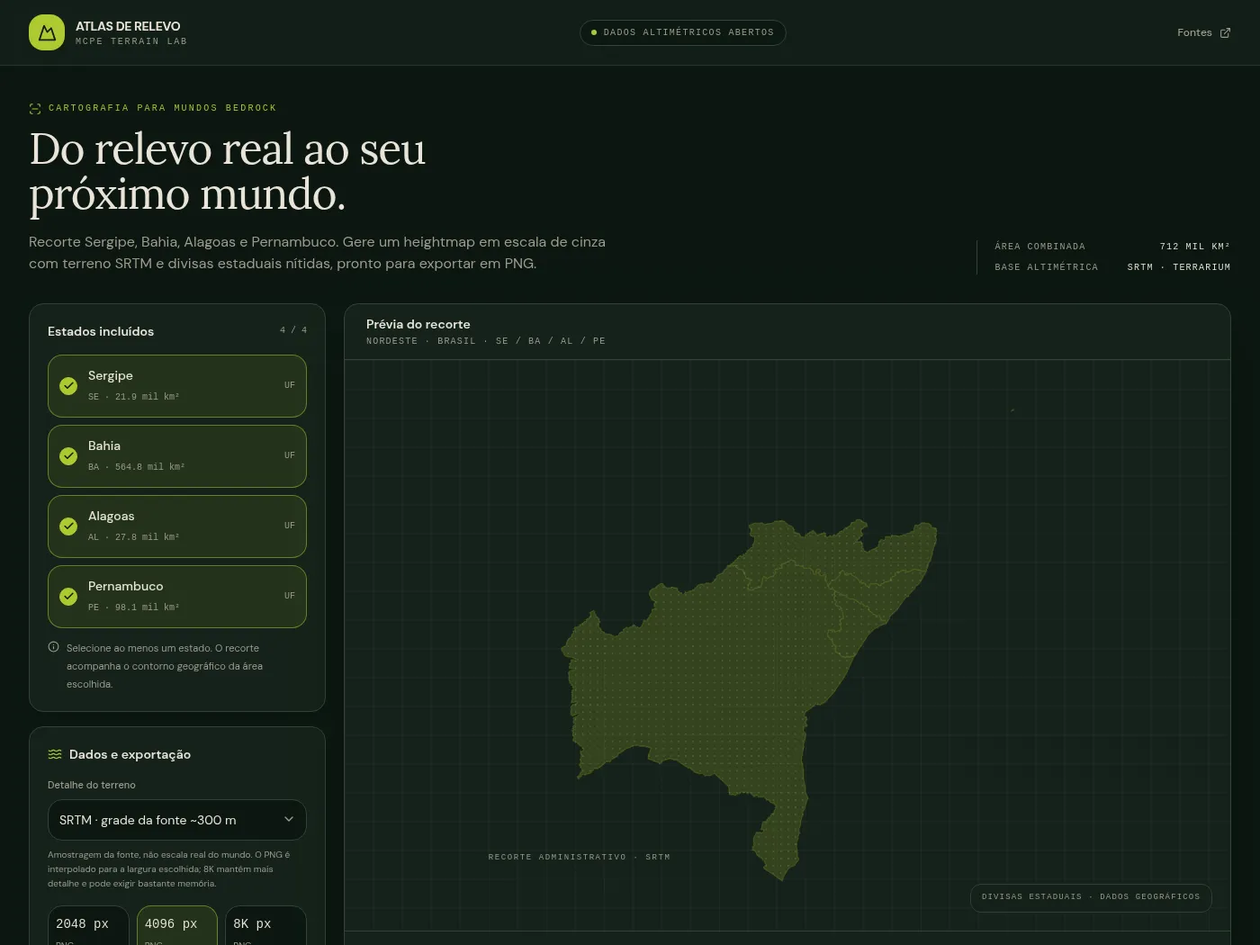 Regional Heightmap Generator