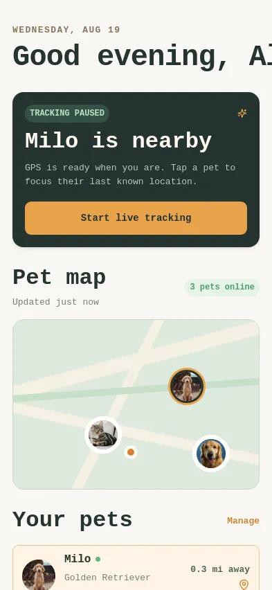 PetTracker Mobile