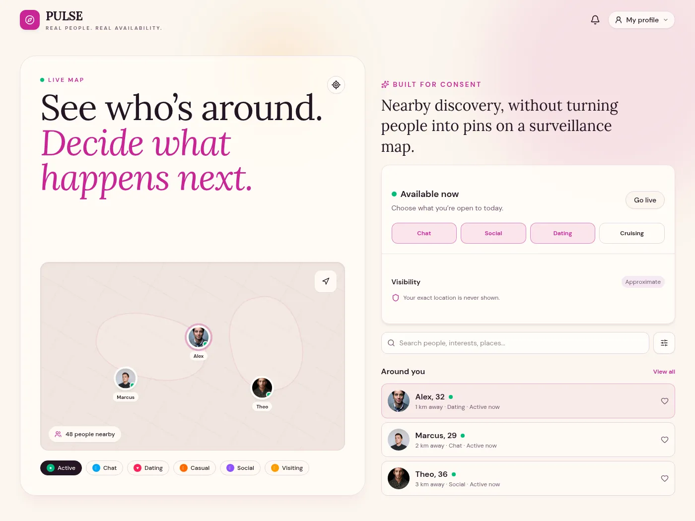 Pulse Gay Social Map