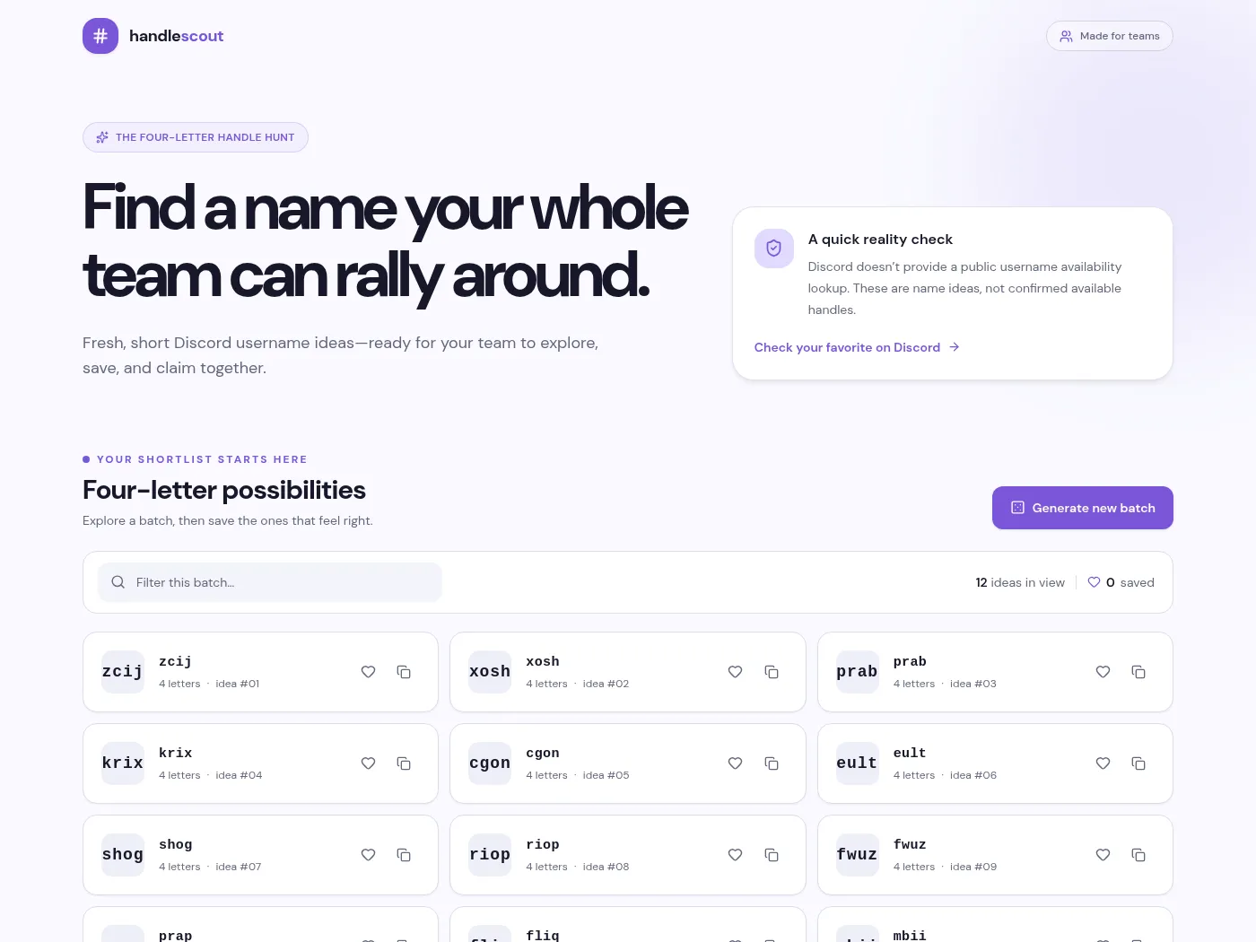 Discord Name Hunter