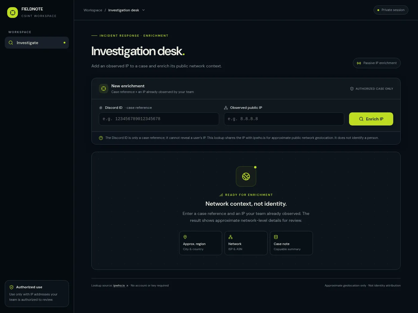 CSINT Investigator