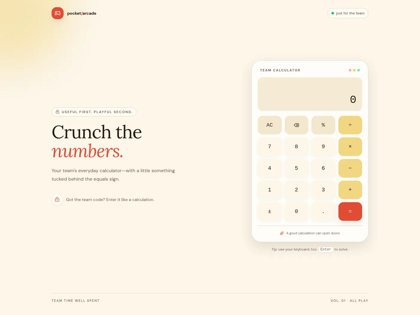 Secret Game Calculator