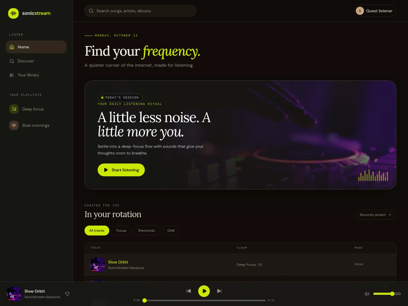 SonicStream Player