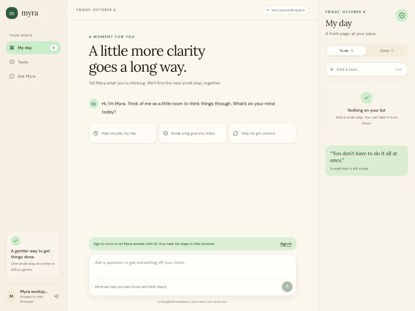 Myra AI Assistant