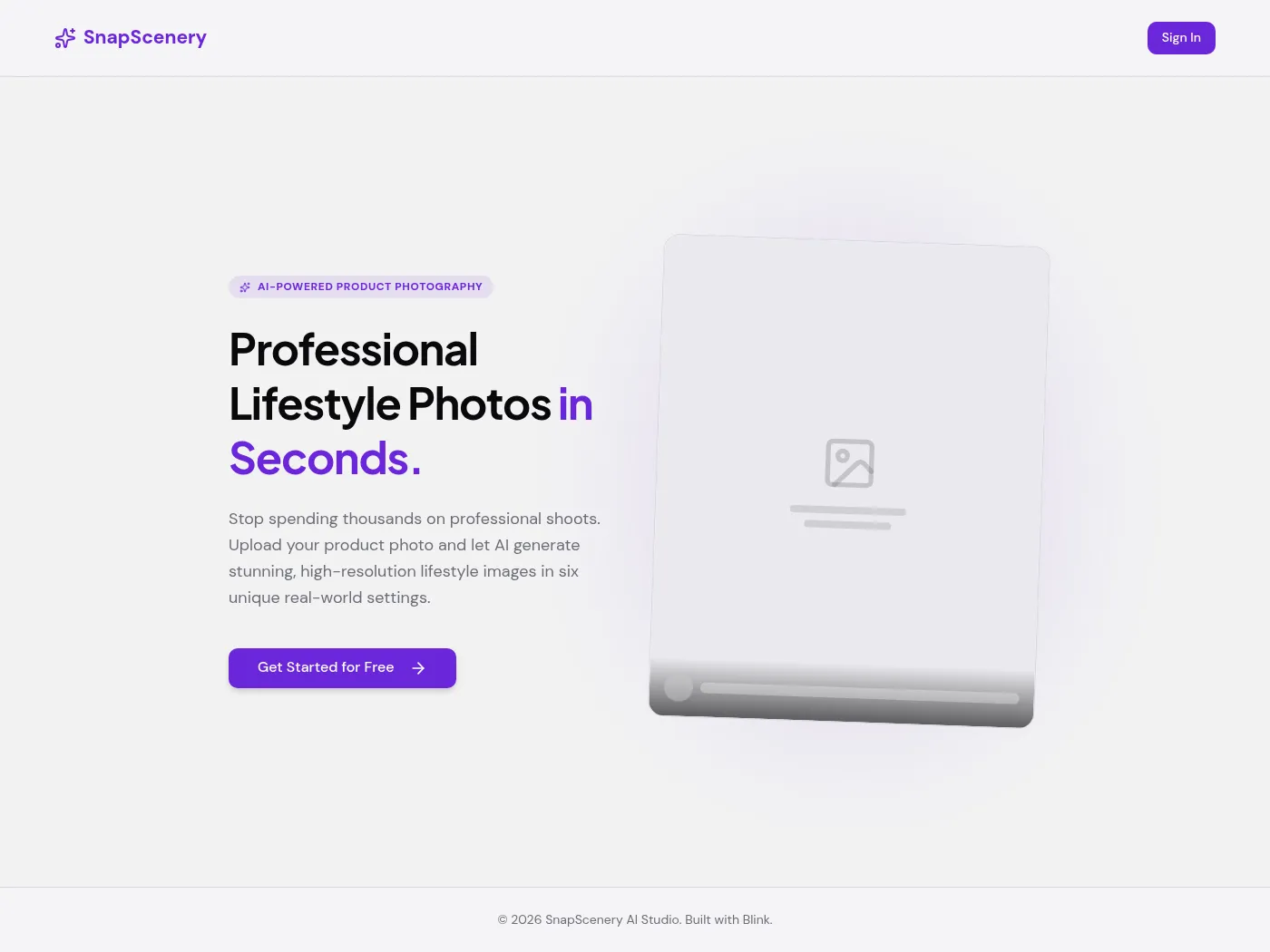 SnapScenery AI Studio
