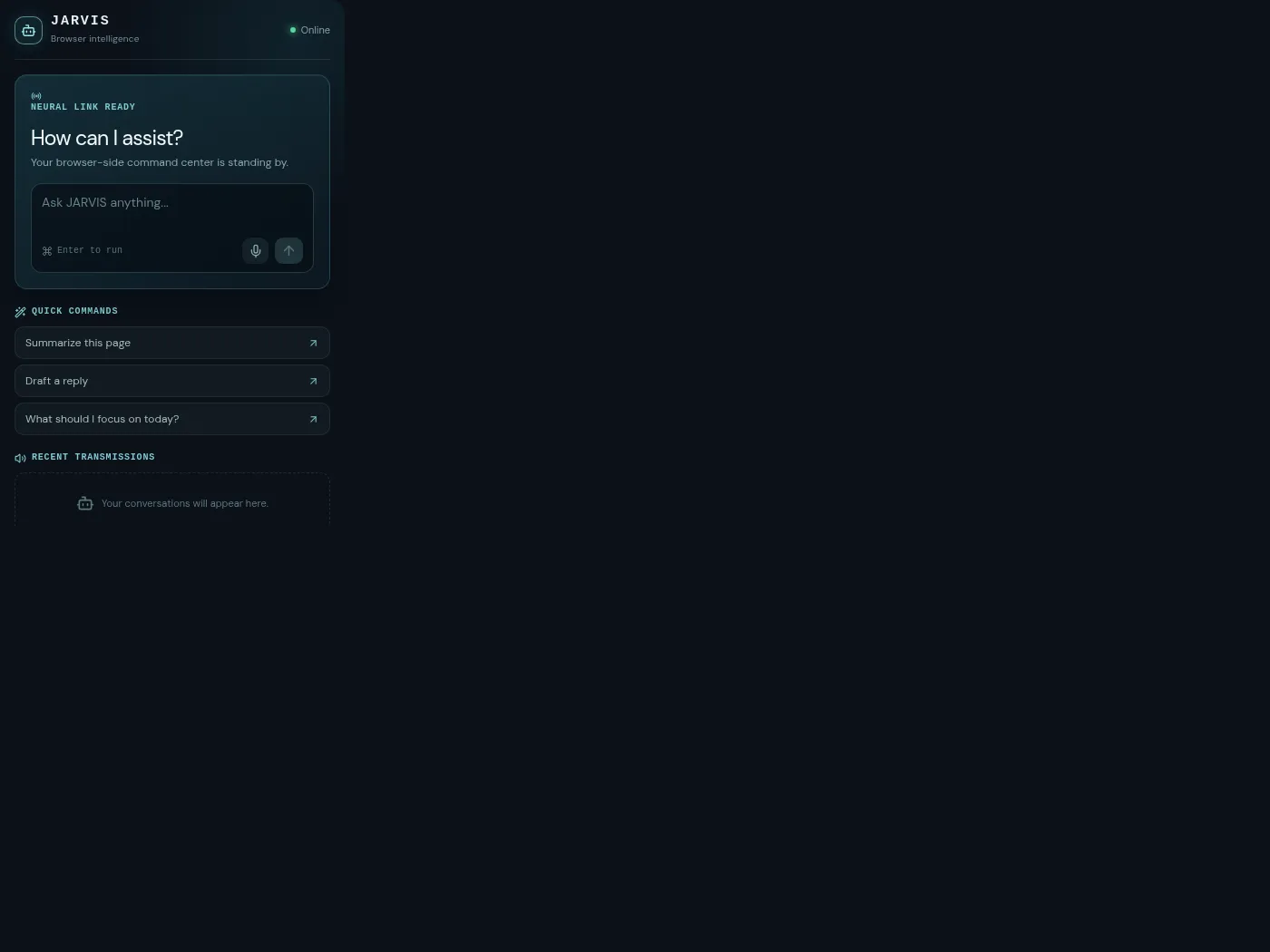 Jarvis Browser Assistant