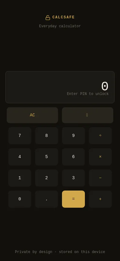 CalcSafe Vault