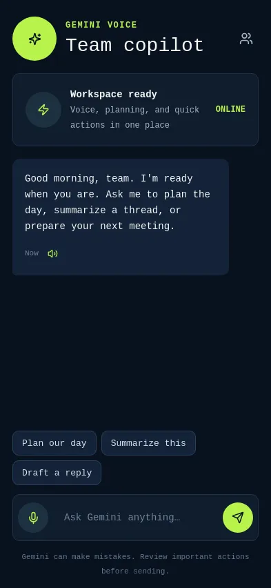 Gemini Voice Assistant