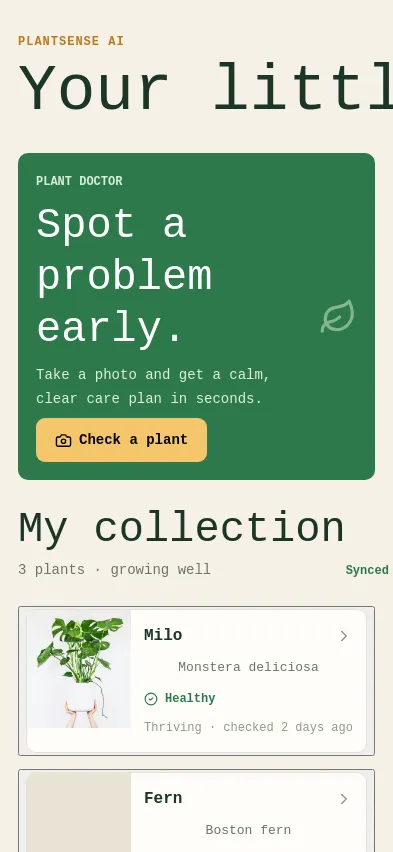 PlantSense AI