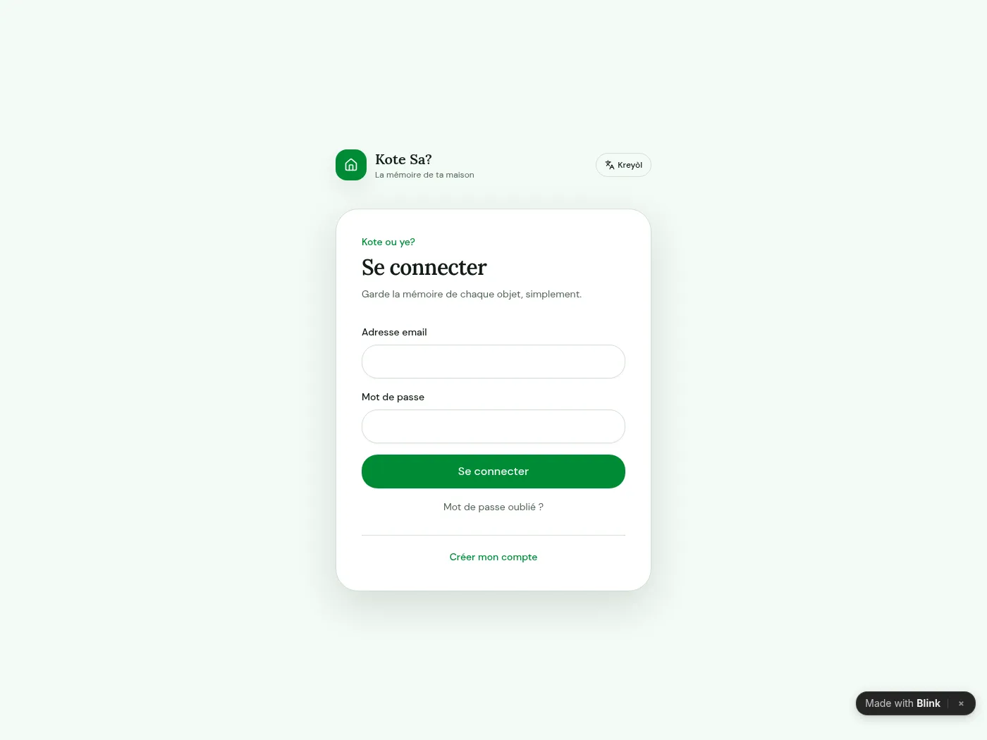 Kote Sa? Smart Home Memory