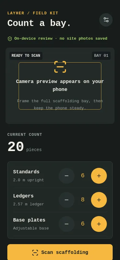 Layher Counter App