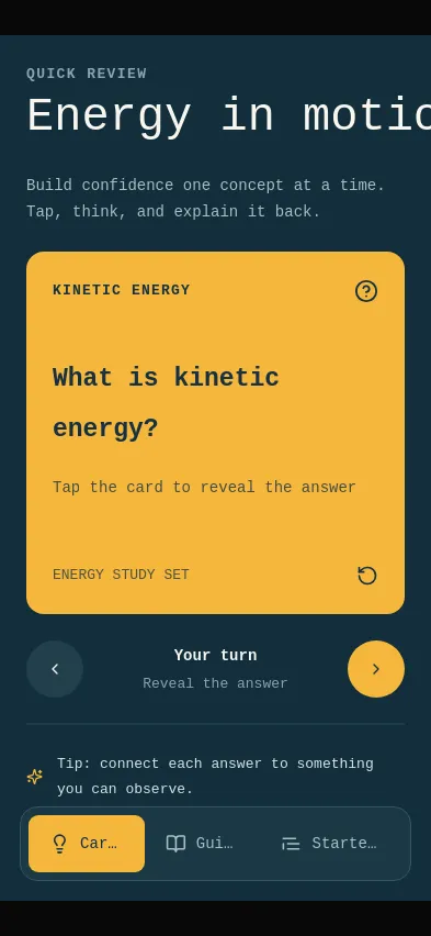 Energy Study Set Mobile