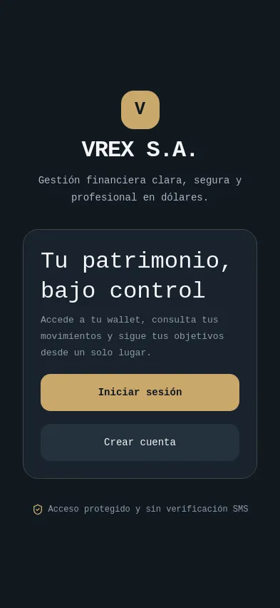 VREX S.A. Finanzas Móvil