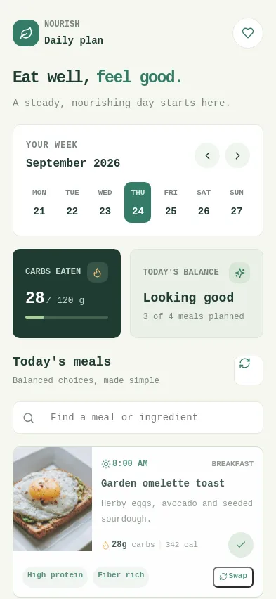 Diabetic Meal Planner