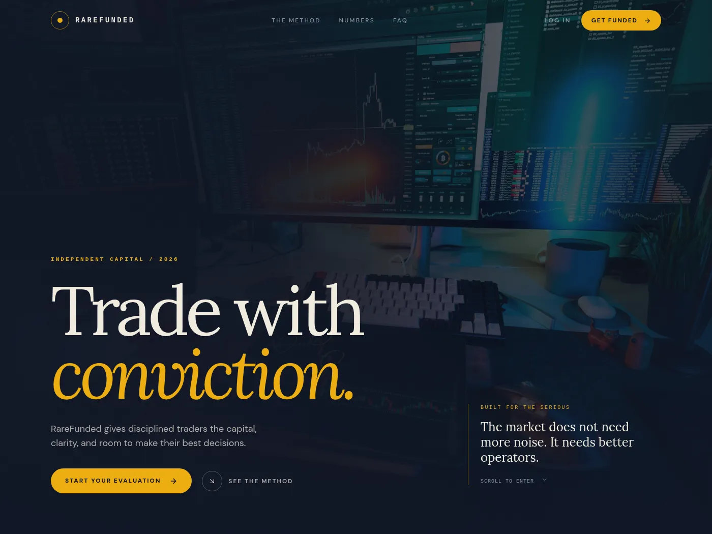 RareFunded Prop Firm Site