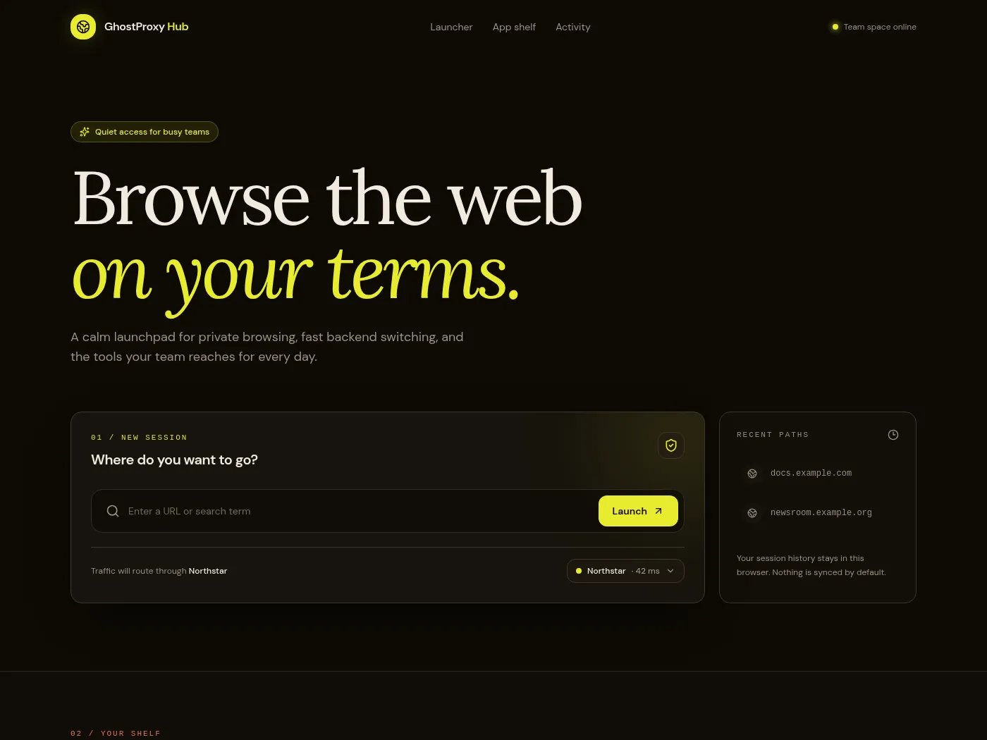 GhostProxy Hub