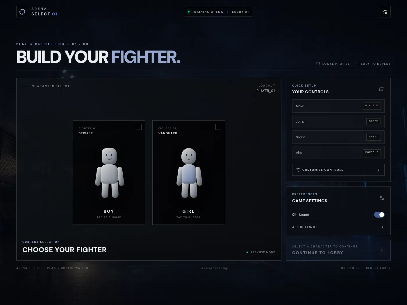 Avatar Selector Portal
