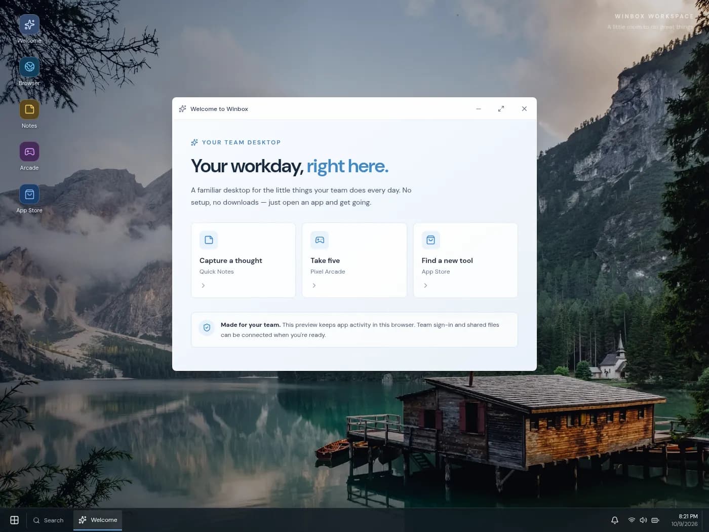 WinBox Web Desktop