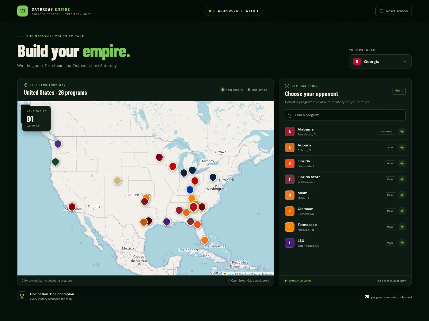 Football Empire Mapper