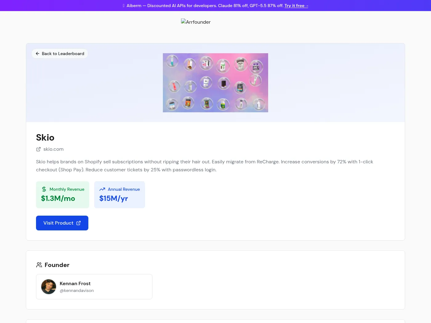 Skio Subscription Storefront