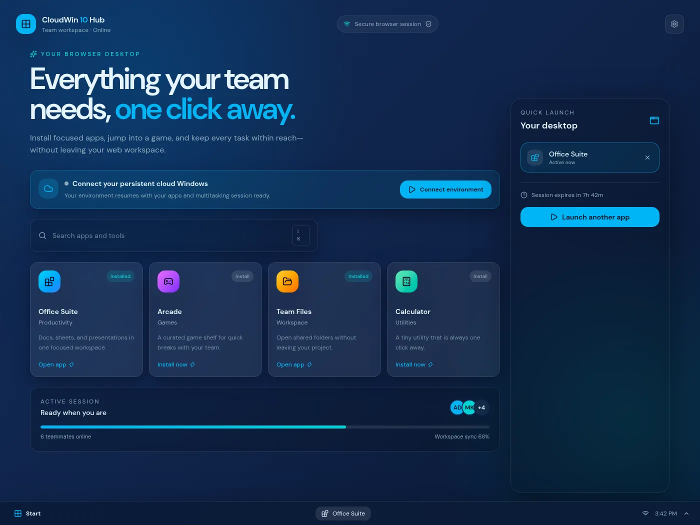 CloudWin 10 Hub
