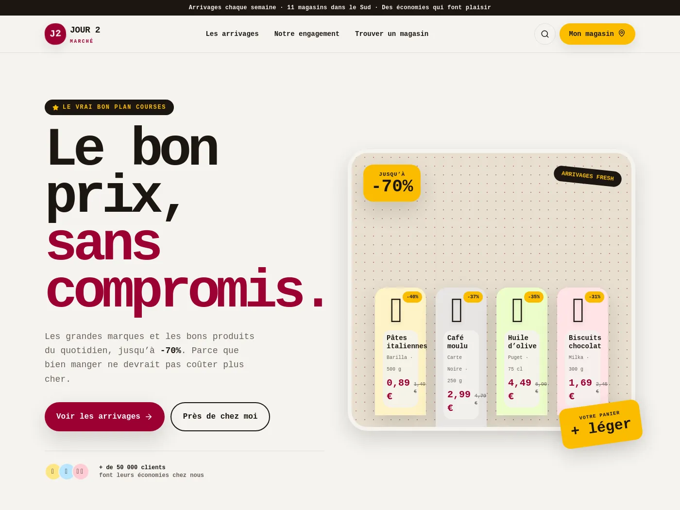 Discount Food Brand Web Redesign