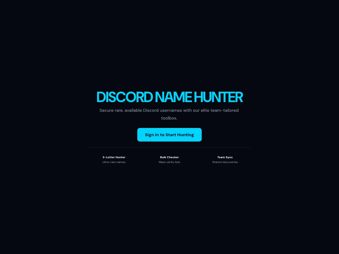 Discord Name Hunter