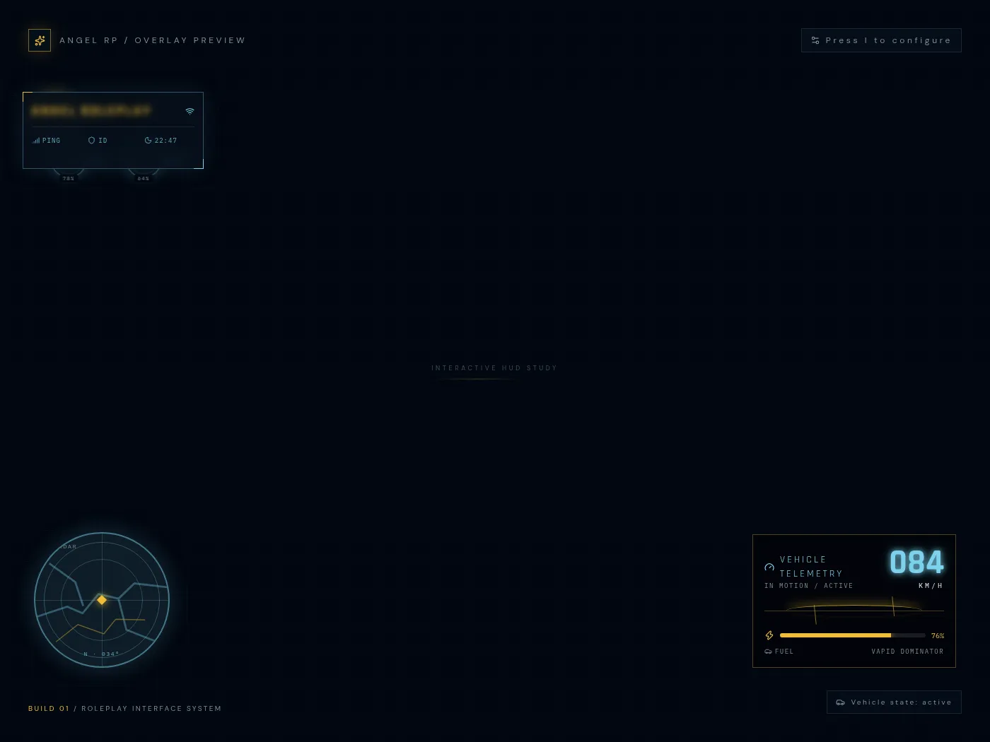 Angel RP HUD Overlay