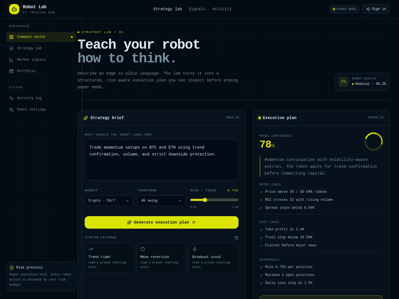 AI Trading Robot Hub
