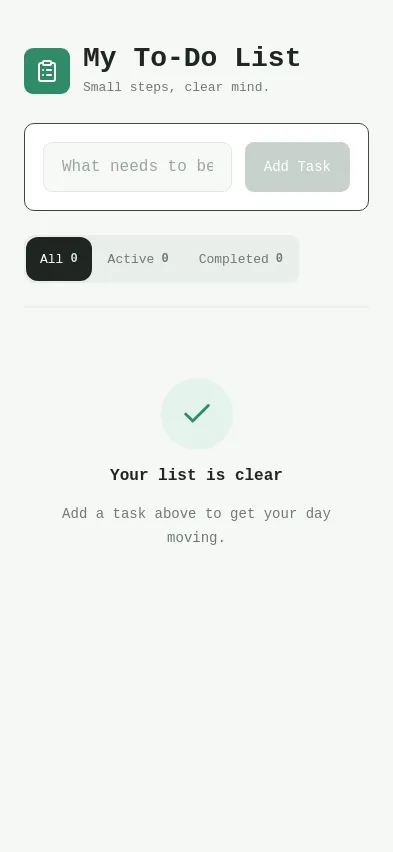My To-Do List Mobile