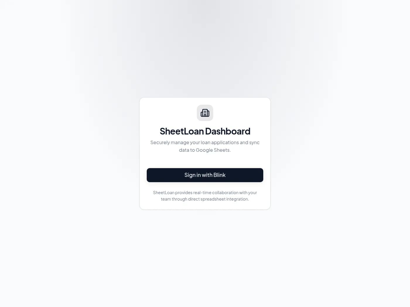 SheetLoan Dashboard