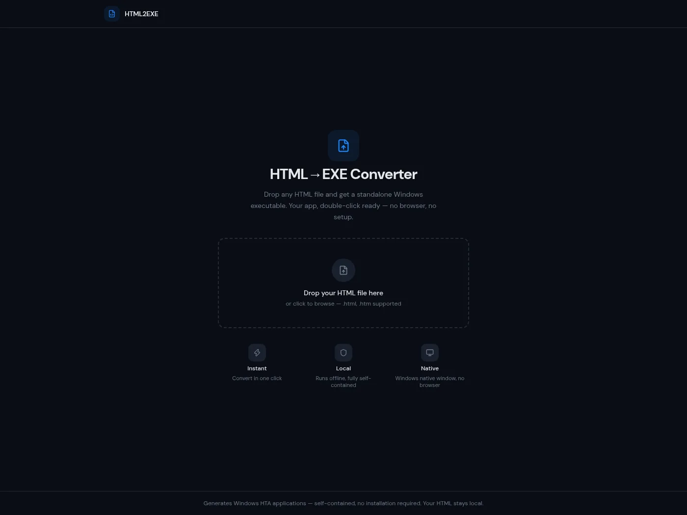 HTML2EXE Converter