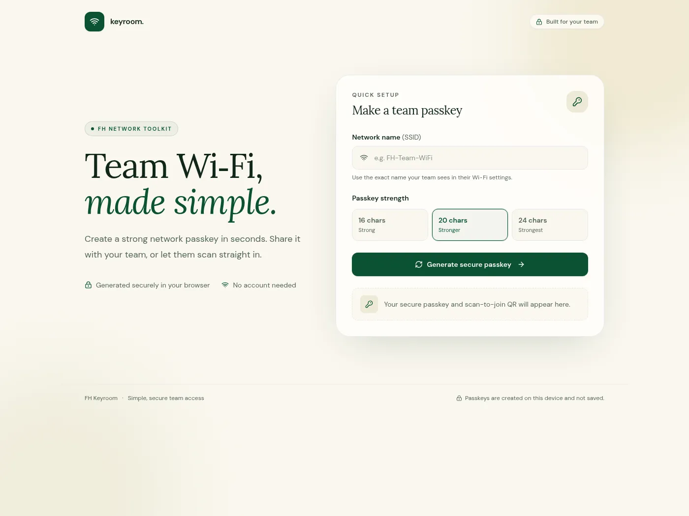 WLAN Key Generator