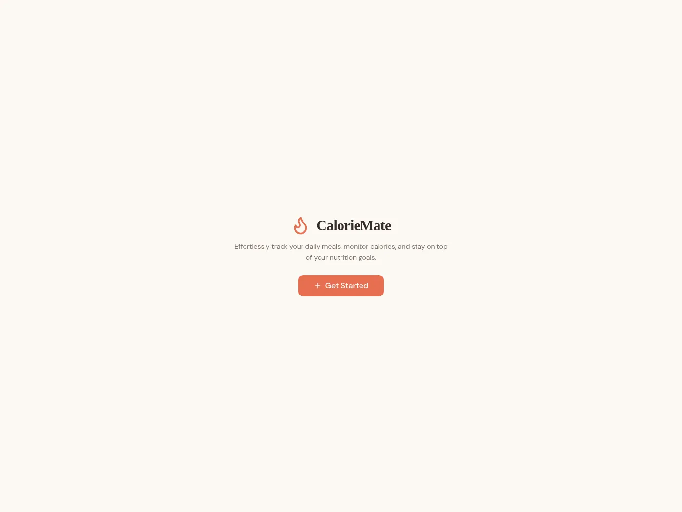 CalorieMate Tracker