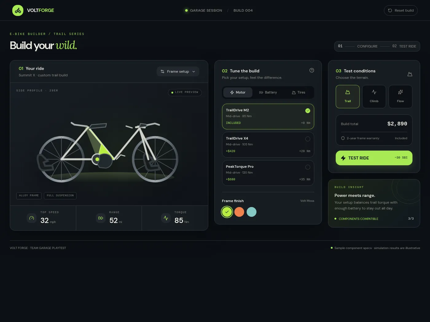 e-Bike Builder Game