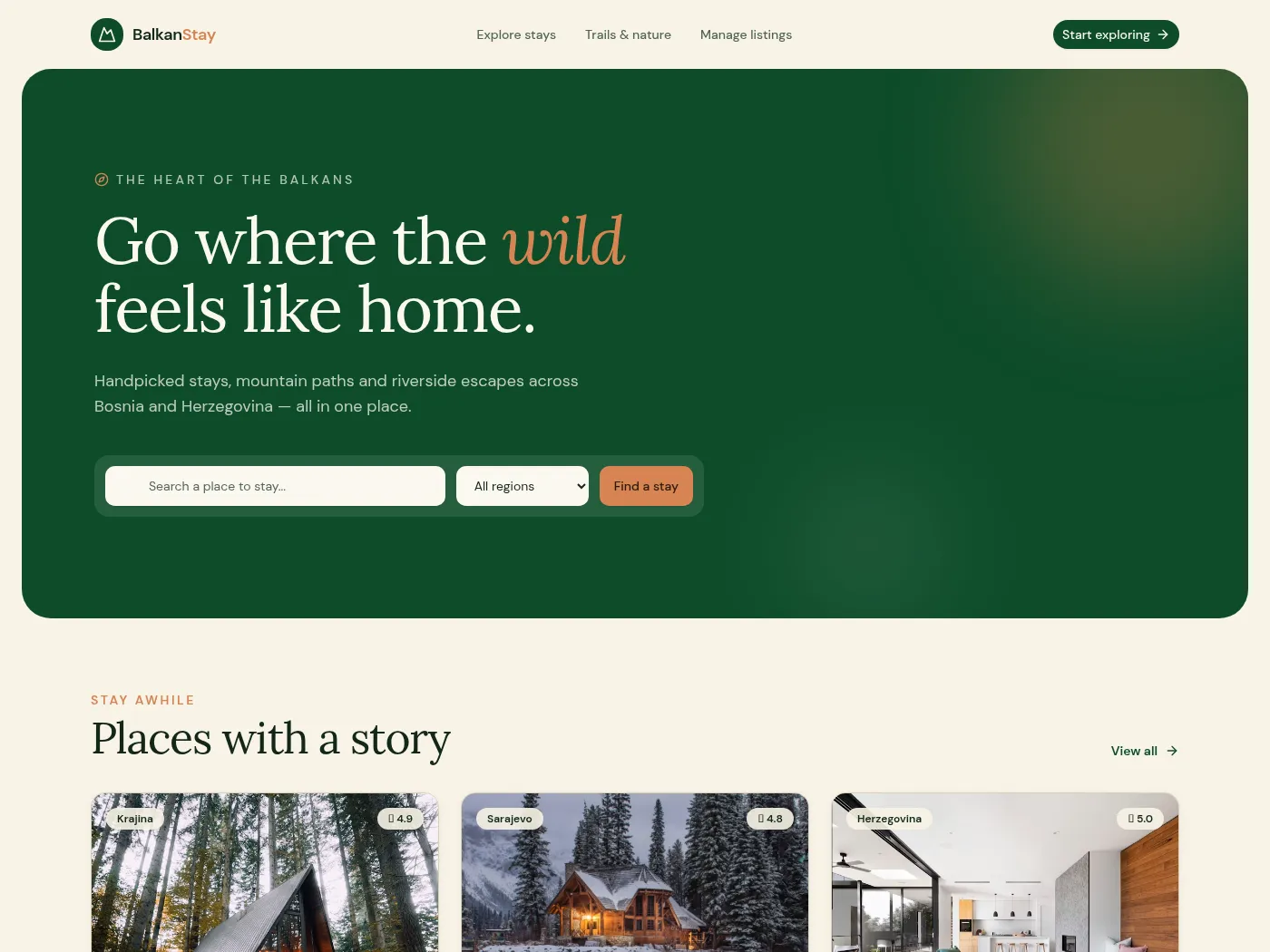 BalkanStay Explorer