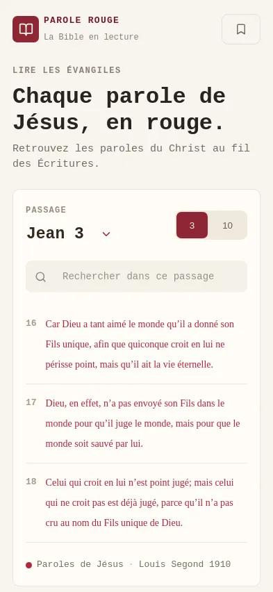 Red Letter Bible App